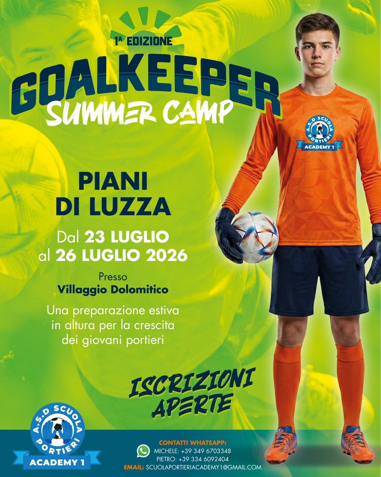 GOALKEEPER SUMMER CAMP - Scuola Portieri Academy 1